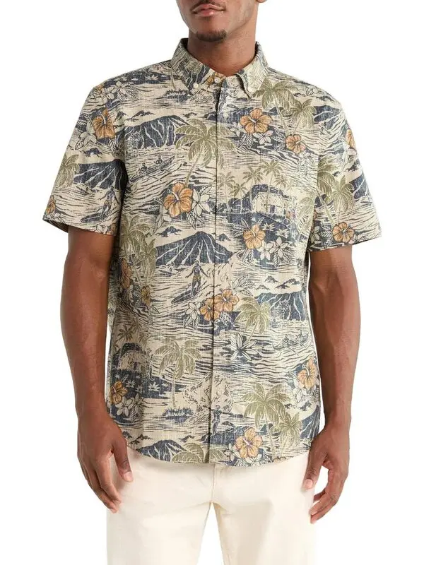 Reyn Spooner Paradise Found Button Down Shirt - Eucalyptus