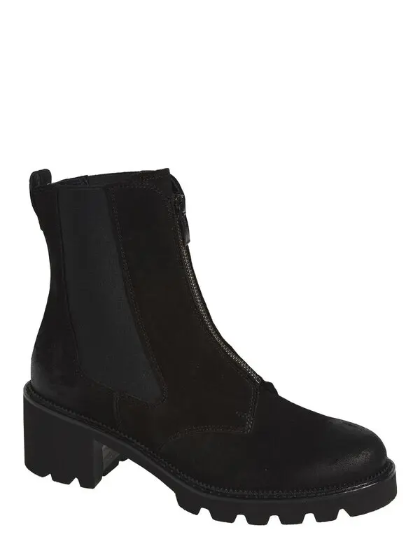 Paul Green Felicity Chelsea Boot - Black Suede