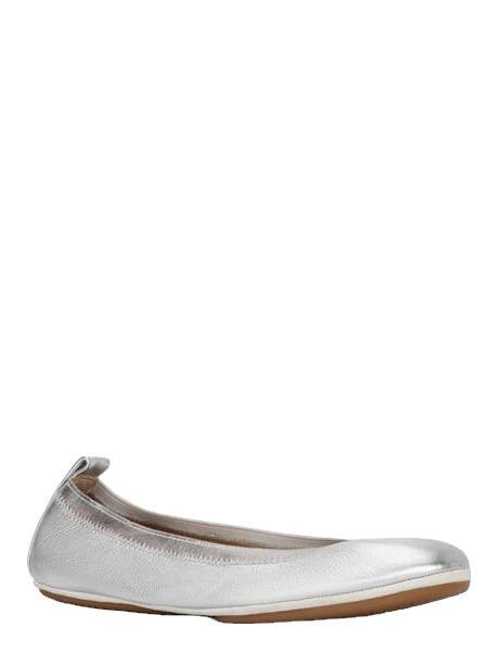 Yosi Samra Samara Foldable Ballet Flat - Silver