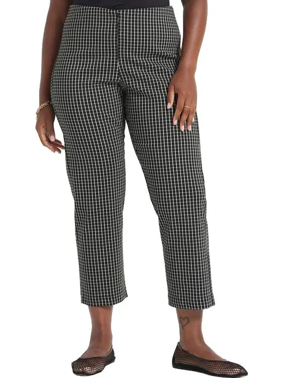 ESTELLE Bobbie Grid Ankle Pants - Black/milk
