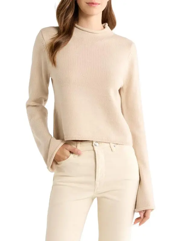 Astr The Label May Rollneck Sweater - Oatmeal