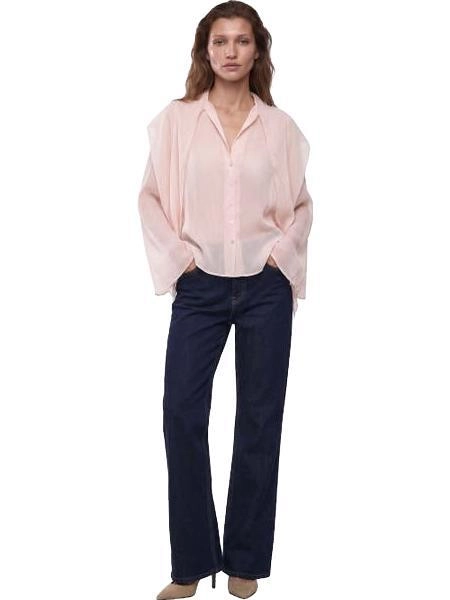 Koton Sheer Blouse - Pink