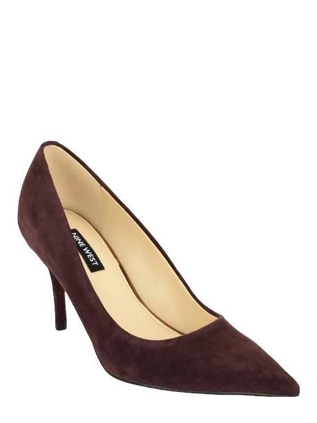 Nine West Merran Pointed Toe Pump - Dark Red