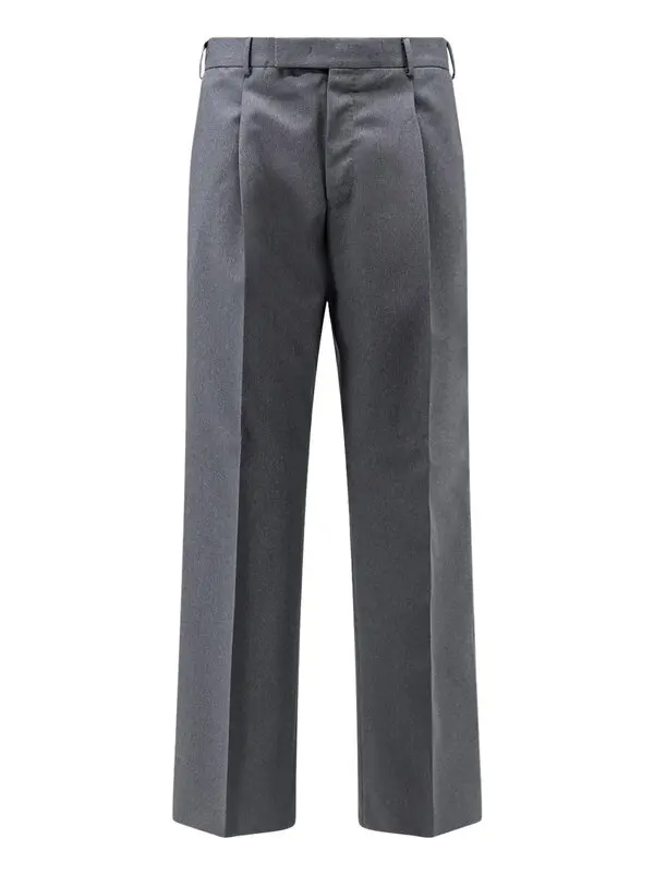 PT TORINO Quindici Edge Wool Trousers - Grey