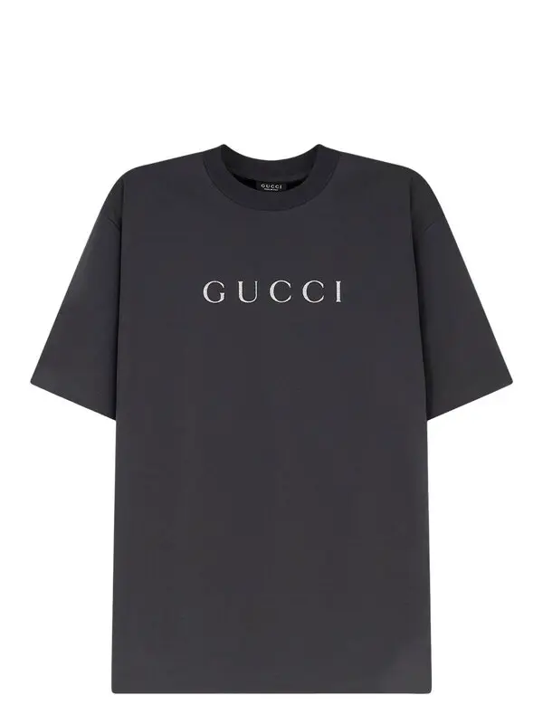 Gucci Cotton Jersey Tshirt - Grey