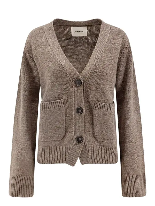 LISA YANG Danni Cashmere Cardigan - Brown