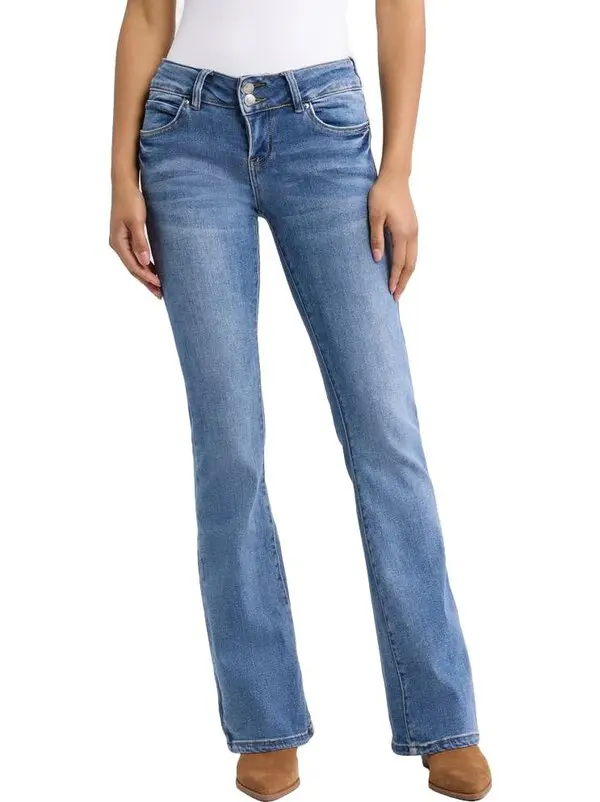 YMI Taylor Low Rise Flare Jeans - Medium Wash 35m