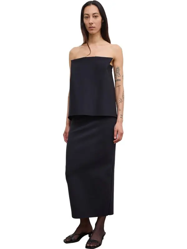 HOUSE OF DAGMAR Square Slim Dress - Black