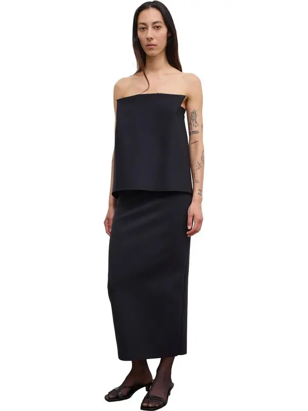 HOUSE OF DAGMAR Square Slim Dress - Black