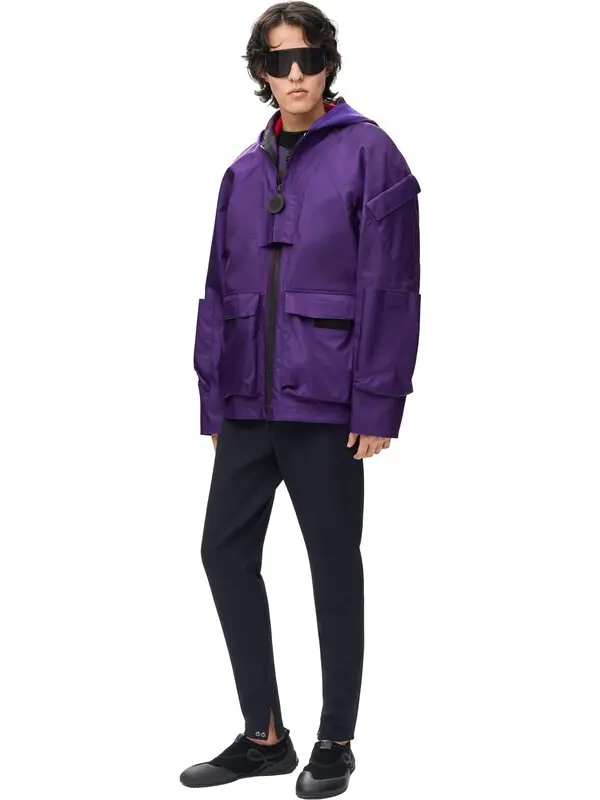 Loewe Jacket In Technical Shell - Purple