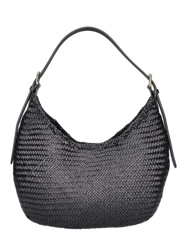 Dragon Diffusion Shoulder Bag "luna Mezza - Black