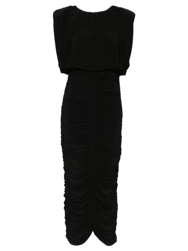 Aje Lunaria Jersey Midi Dress - Black