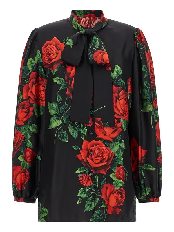 Dolce & Gabbana Rose' Shirt - Black