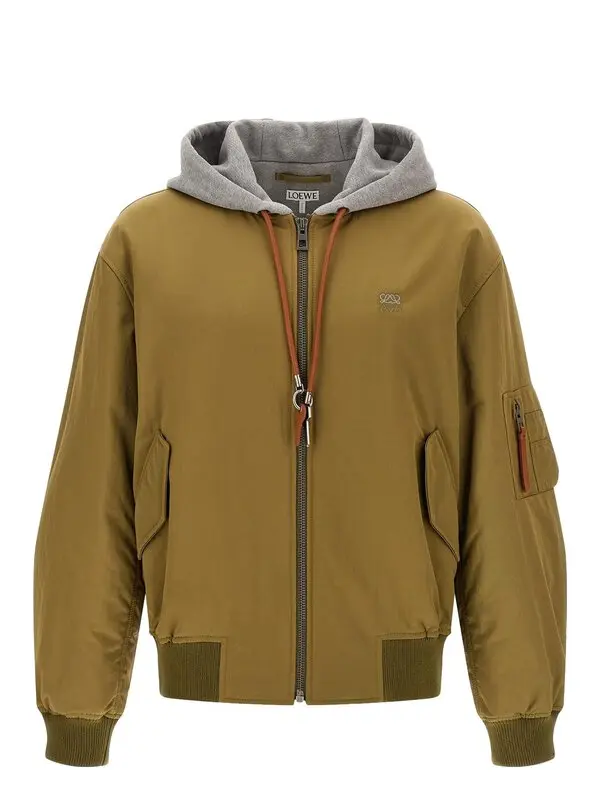Loewe Anagram' Keychain Bomber Jacket - Green