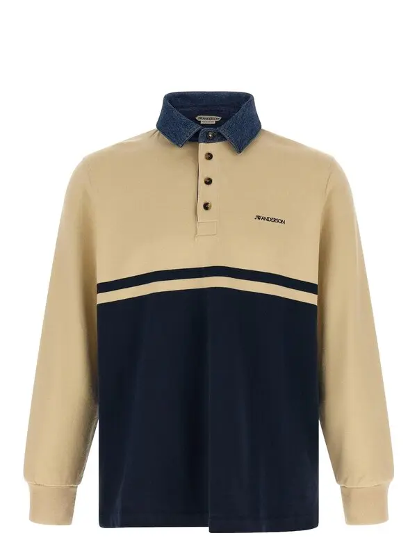 J.W.ANDERSON J. W.anderson Contrast Collar Polo Shirt - Multi