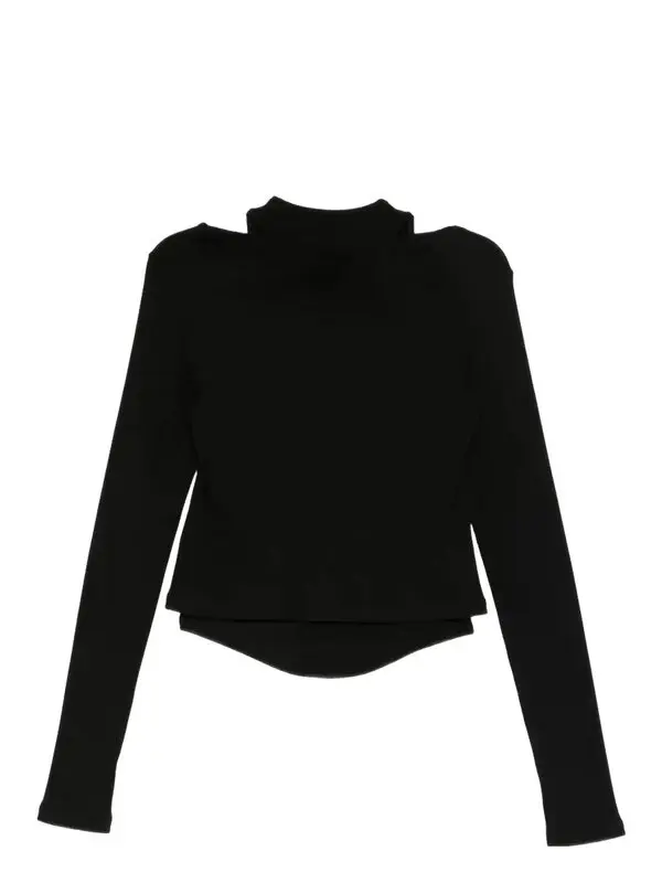 LIMI FEU Rib Layered Cardigan - Black