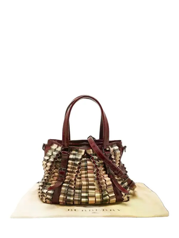 Burberry Lowry Ruffled Tote Bag - Neutrals