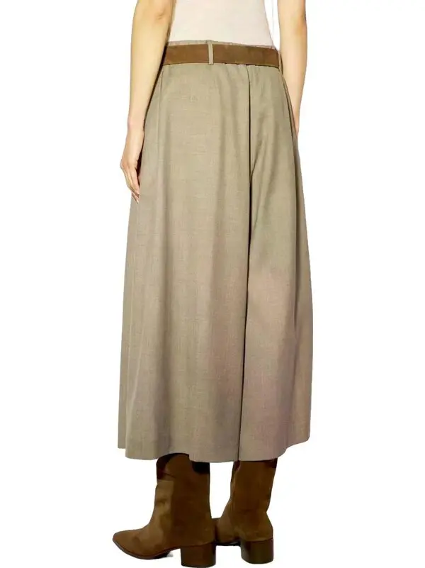 Liviana Conti Belted Pleated Trousers - Neutrals