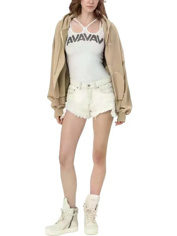 AVAVAV Tim Shoulderless Hoodie - Neutrals
