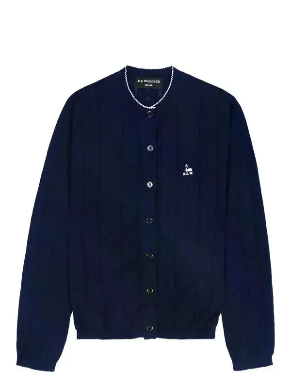 B.B. WALACE Prince Embroidered Cardigan - Blue