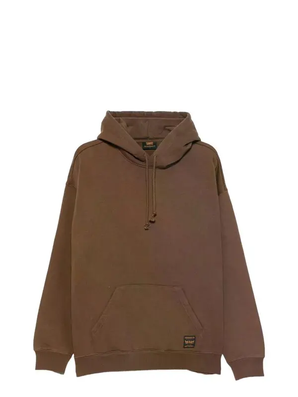 LEVI'S Workwear Logo-patch Hoodie - Brown
