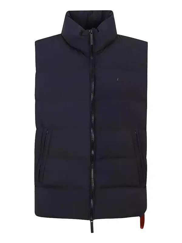 AFTER/LABEL Quilted Zip-up Gilet - Blue