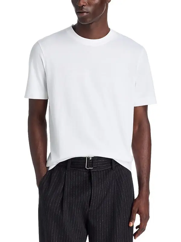 BOSS Thompson Cotton Regular Crewneck T-shirt - White