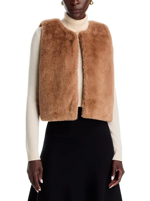 Echo Heirloom Sheared Faux Fur Vest - Chai