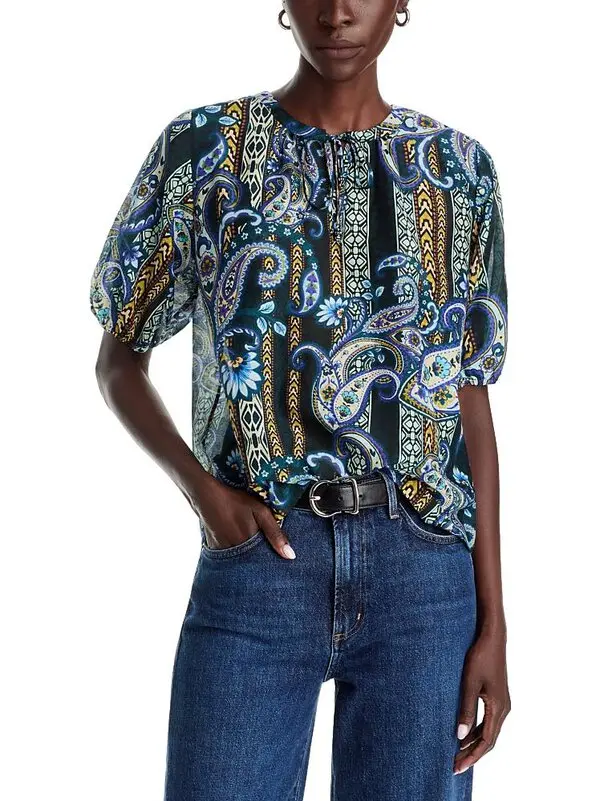 Johnny Was Margot Short Sleeve Blouse - Montecito
