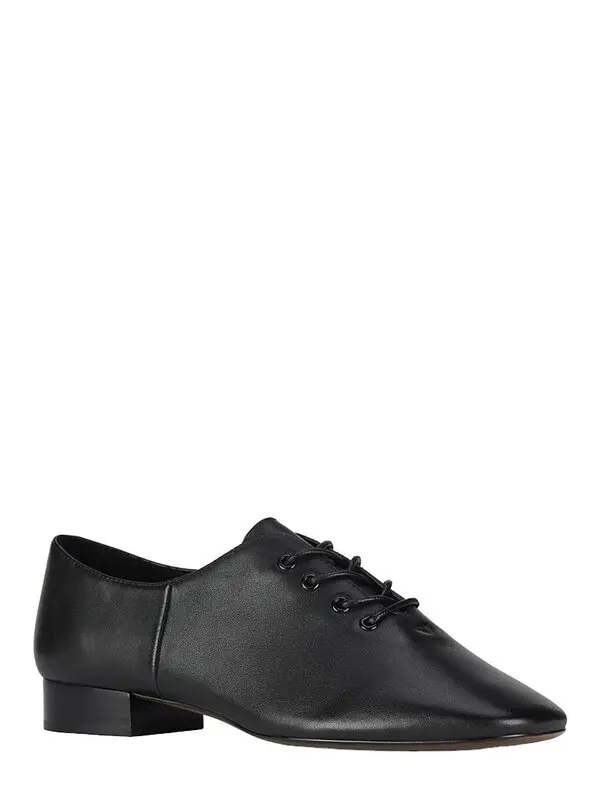 Jeffrey Campbell Swingdance Leather Oxford Flats - Black