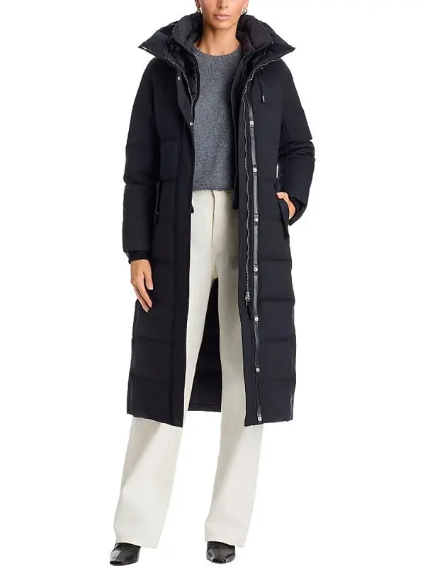 Mackage 2 In 1 Longline Down Coat - Black
