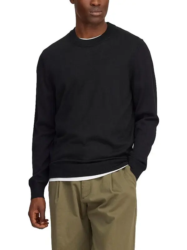 Nn07 Serge Crewneck Ribbed Sweater - Black