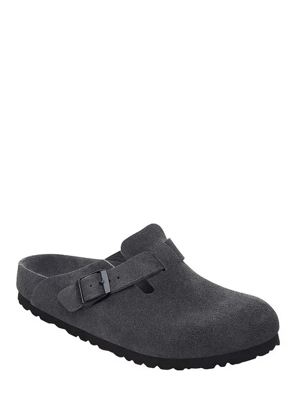 BIRKENSTOCK Boston Exquisite Clog Flats - Charcoal