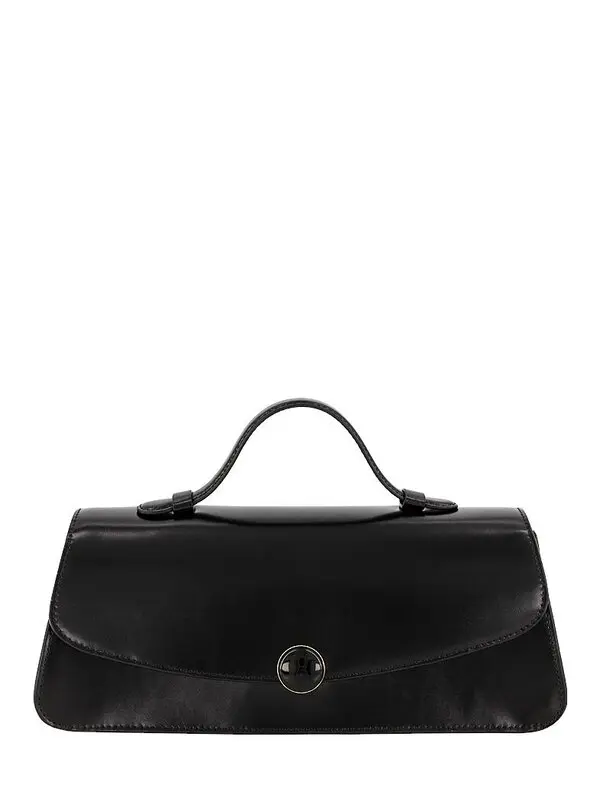 Vince Flora East/west Leather Top Handle Bag - Black