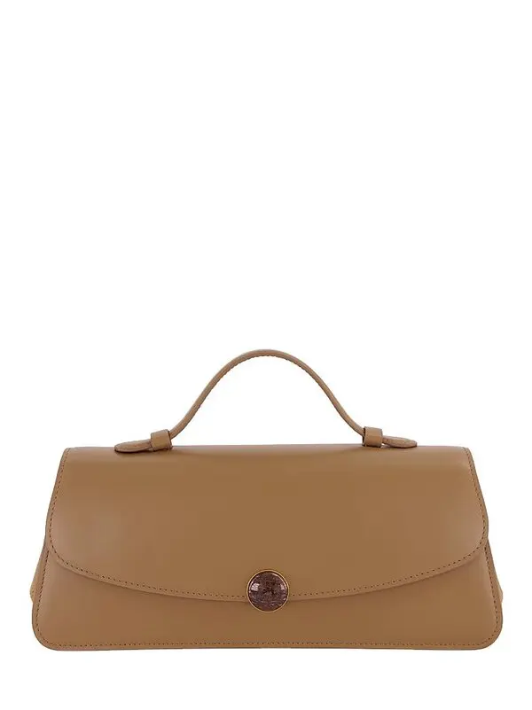 Vince Flora East/west Leather Top Handle Bag - Carmello