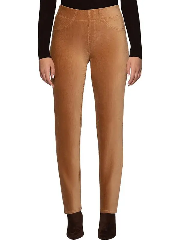 Hue Classic Corduroy Soft Stretch Knit Leggings - Camel
