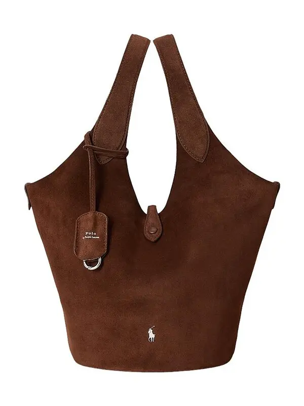 Polo Ralph Lauren Polo Play Suede Tote Bag - Caramel