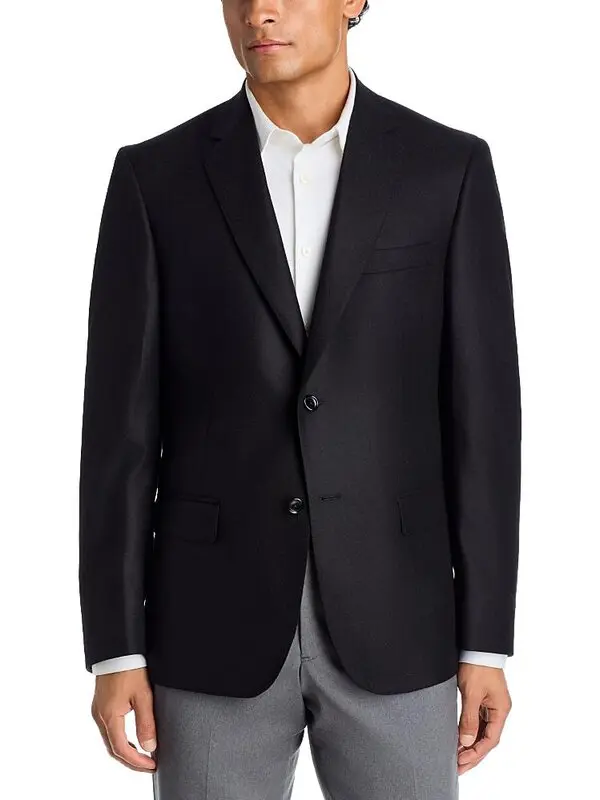 Bloomingdale'S Loro Piana Fabric Wool & Cashmere Twill Regular Fit Sport Coat Exclusive - Black