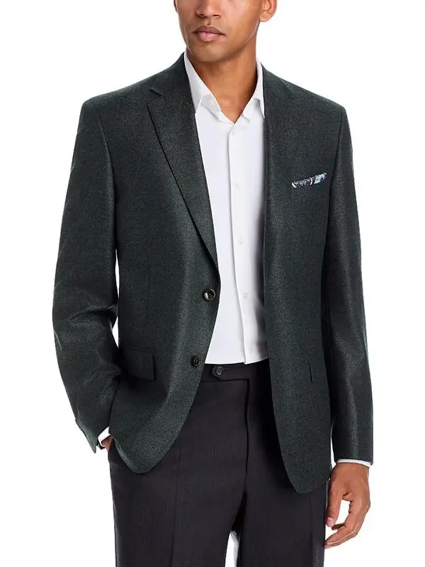Bloomingdale'S Loro Piana Fabric Wool & Cashmere Twill Regular Fit Sport Coat Exclusive - Sage
