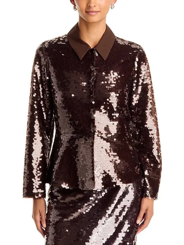 Tanya Taylor Natasha Jacket - Dark Fig