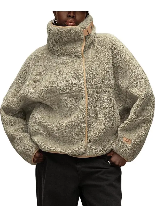 UGG Raynie Relaxed Sherpa Fleece Jacket - Vinito
