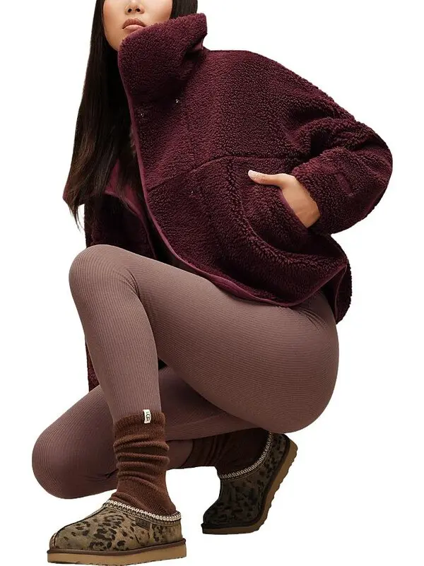 UGG Raynie Relaxed Sherpa Fleece Jacket - Wild Grape