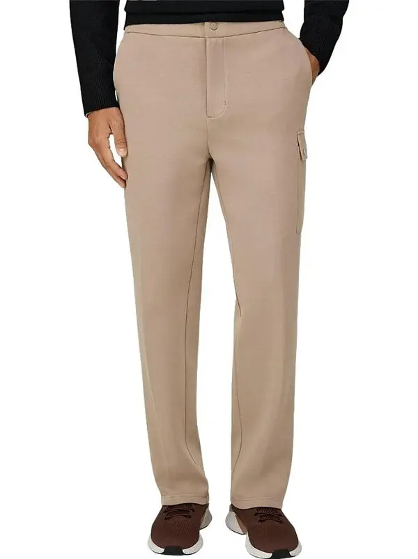 Boggi Milano Cotton Blend Scuba B Tech Joggers - Camel