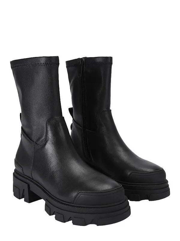Kurt Geiger Stomp Sock Ankle Boots - Black
