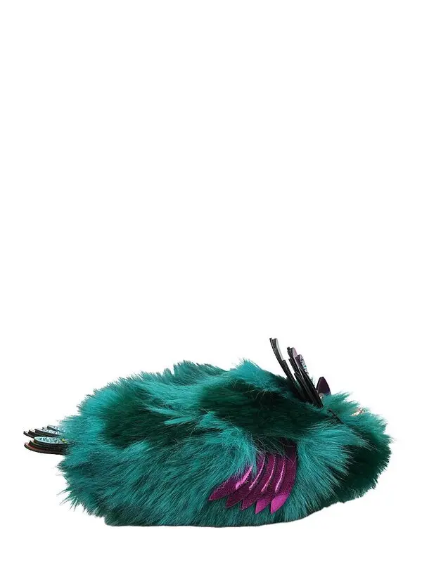 Kurt Geiger Eagle Fluff Slippers - Green