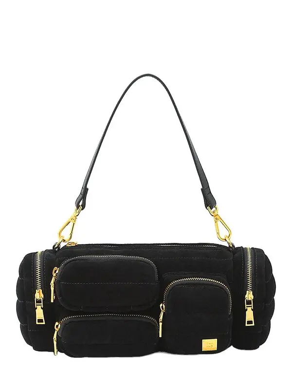 THINK ROYLN Lady Cargo Suede Crossbody - Black