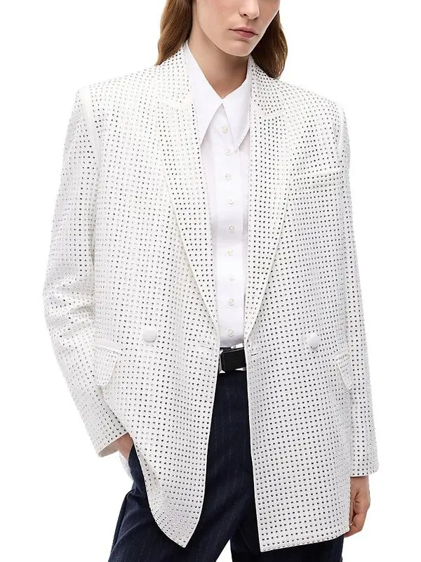 Pinko Deledda Embellished Blazer - White