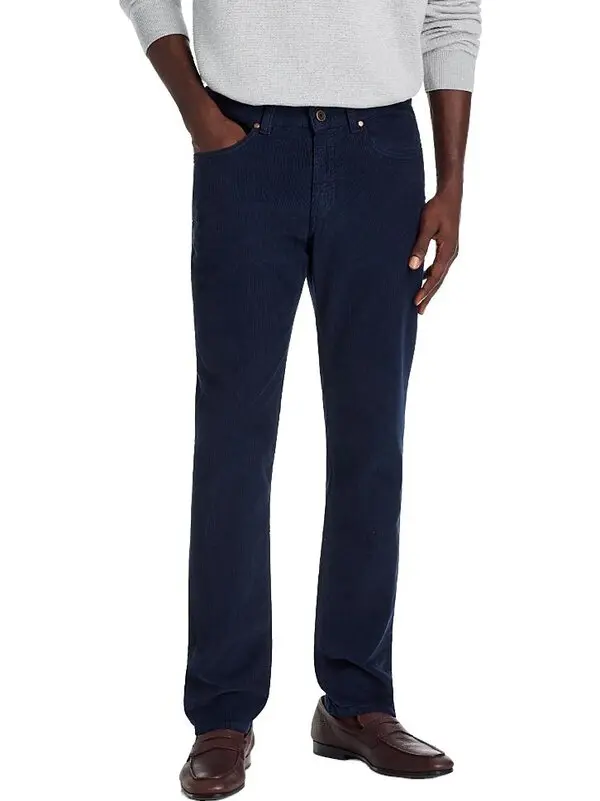 Boglioli Finewale Stretch Corduroy Five Pocket Pants - Navy