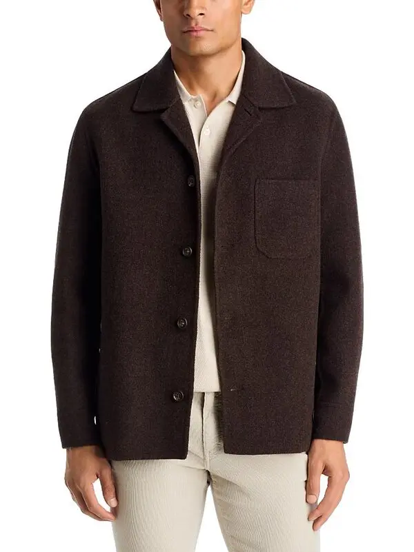 Eleventy Wool Chore Jacket - Brown