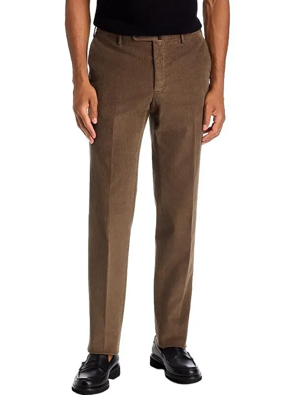 SLOWEAR Incotex Finewale Stretch Corduroy Regular Fit Pants - Beige
